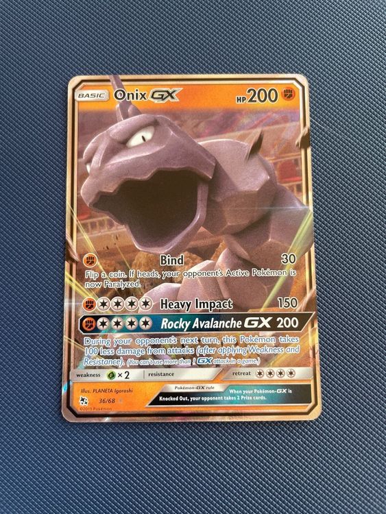 Pokemon Onix GX Fullart Rare 2019 | Kaufen auf Ricardo