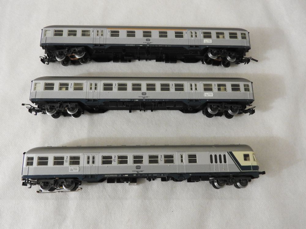Märklin 4158/4159/4160, DB Personenwagen Silberling, 3-teili (Gebraucht ...