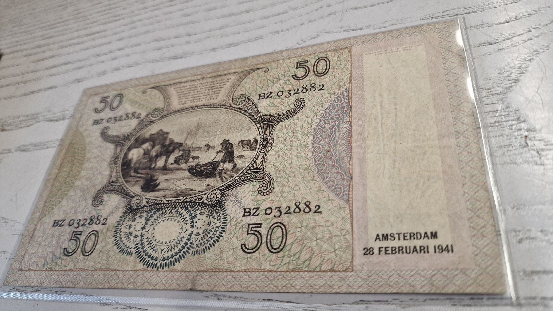 Seltene 50 Gulden Note, Amsterdam 1941, Top Zustand! (Gebraucht) in ...