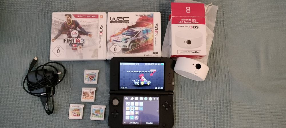 Nintendo 3DS XL inkl. 7 Games + NFC Reader (Gebraucht) in Müselbach für ...
