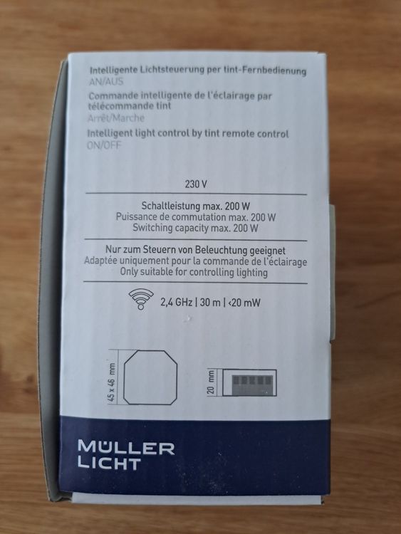 Müller Licht Smart Switch tint zigbee (Gebraucht) in Rain für CHF 10 ...