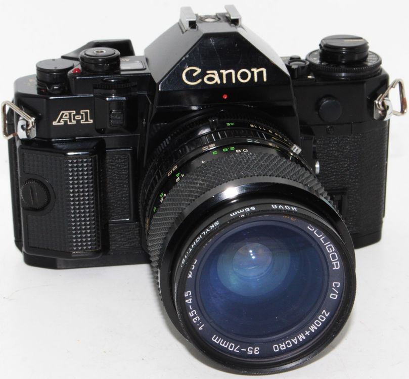 CANON A-1 + SOLIGOR 35-70 mm + Filter (Gebraucht) in für CHF 85 – mit ...