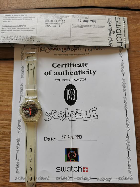 Montre Swatch Scribble 1993 neuve (Neu und originalverpackt) in Gland für CHF 60 – mit Lieferung ...