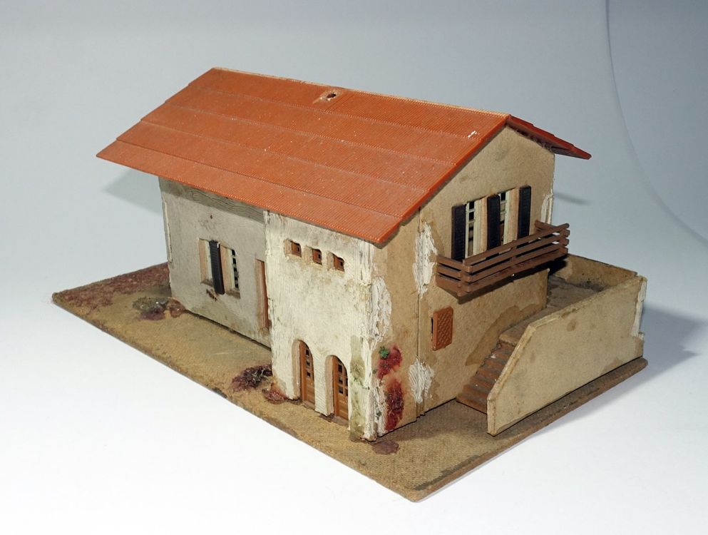 50er Jahre Restaurant Hotel H0 1:87 aus Pappe auf Holz | Kaufen auf Ricardo