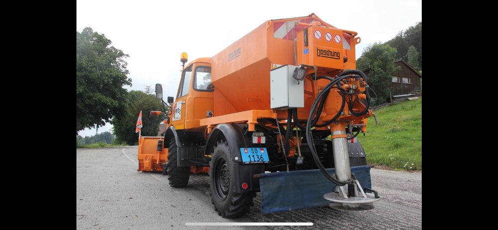 Unimog U600 mit Boschung Salzstreuer (Gebraucht) in Gunzgen für CHF ...
