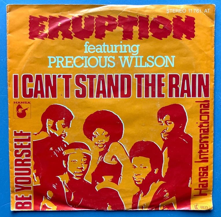 ERUPTION FEATURING PRECIOUS WILSON - I CAN'T STAND THE RAIN (Gebraucht ...