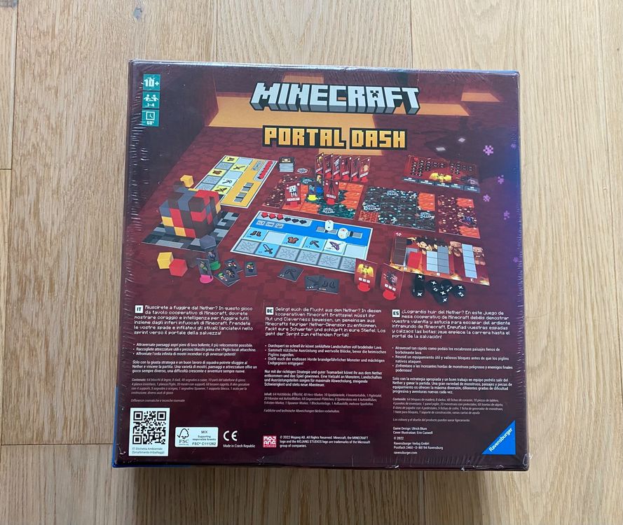 Ravensburger Minecraft Portal Dash Familien-Brettspiel - NEU | Kaufen ...