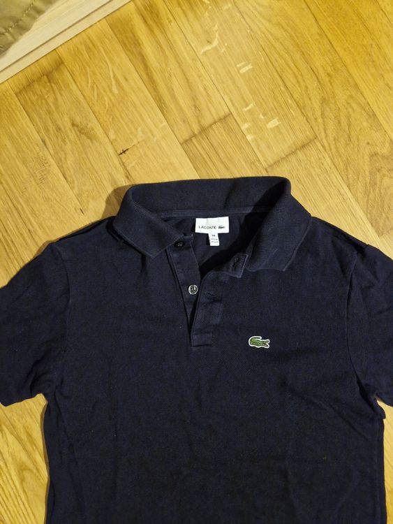 Lacoste Polo Shirt, Dunkelblau, Grosse 164 kinder – Top Zust | Kaufen ...