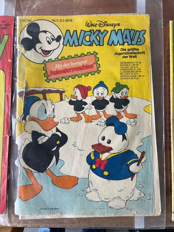 Alt bis sehr alte Micky Maus und Donald Duck-Vintage ab 1977 (Gebraucht ...