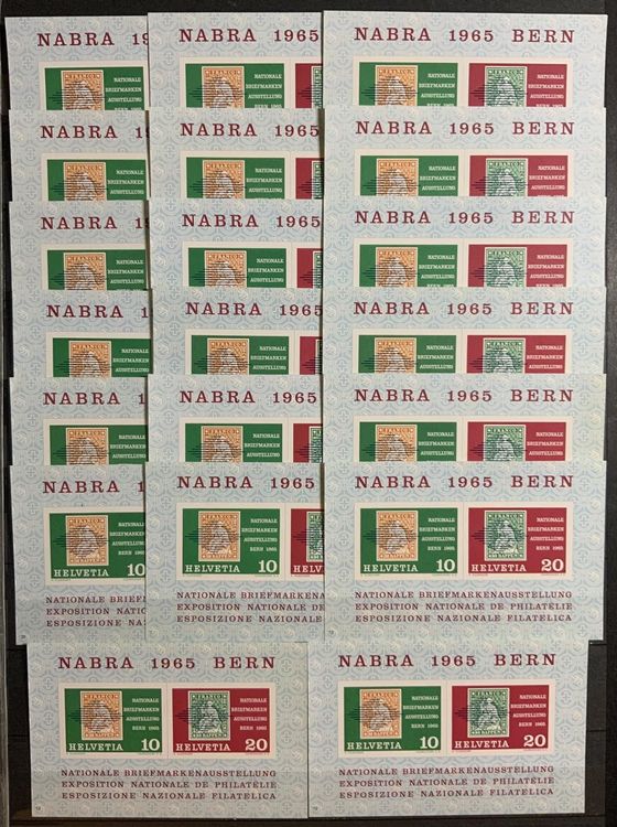 20 x "NABRA Bern 1965" postfrisch ** (Neu (gemäss Beschreibung)) in ...