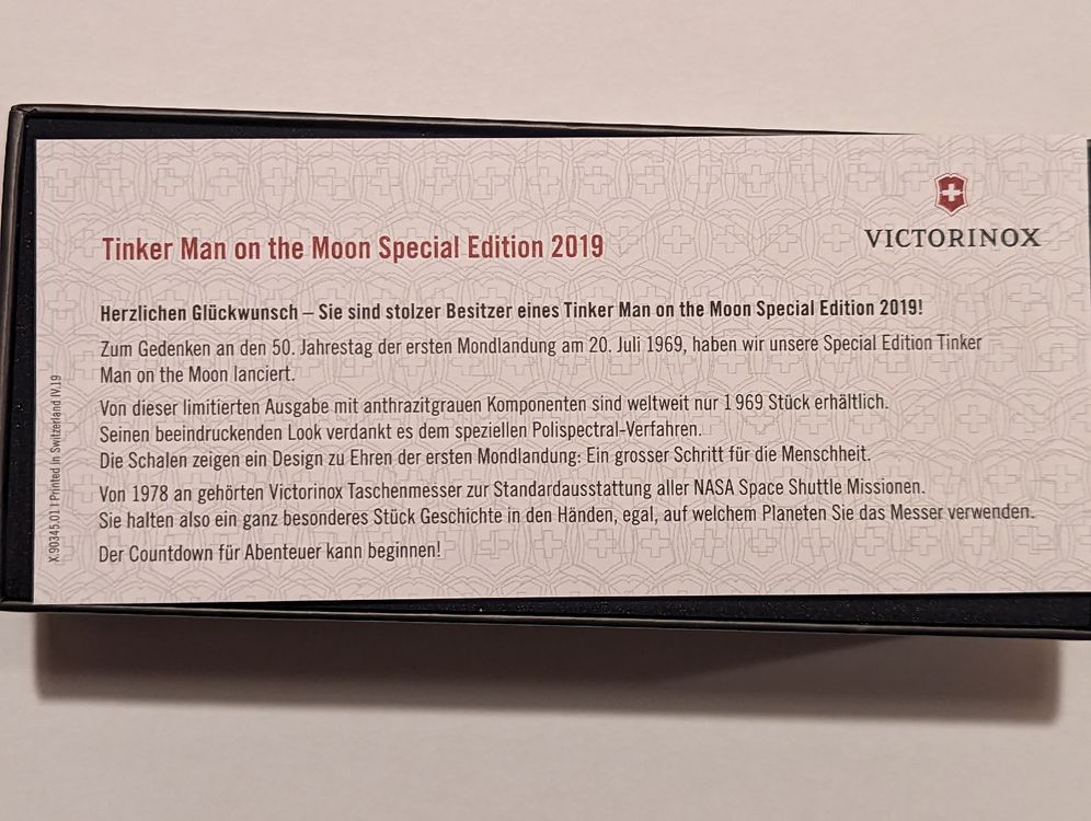 Victorinox Tinker Man on the Moon - Spezial Edition 2019 (Neu und ...