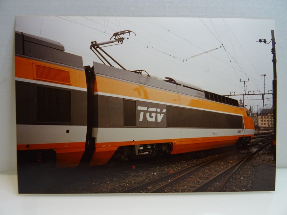 Foto TGV SNCF 116 Ausstellung EWR Baden 21.11/92 Rarität | Kaufen auf ...