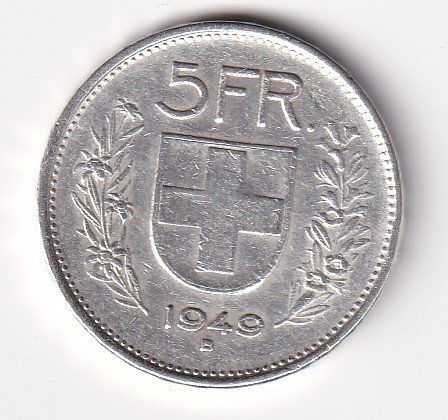 Schweiz 5 Fr. 1949ss-vorz | Kaufen auf Ricardo