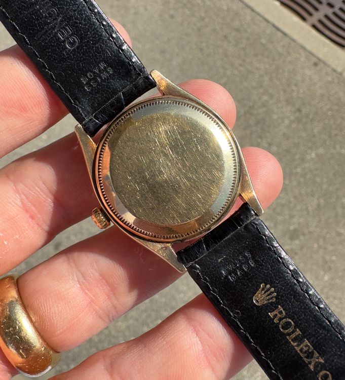 Rolex 6567 Gold Black Gilt Dial Homme - Herren | Kaufen auf Ricardo