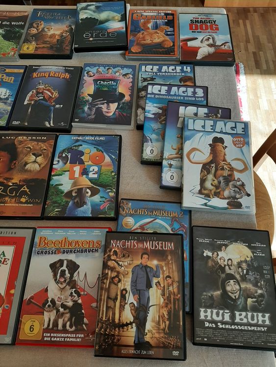 59 Kinder- DVD's Klassiker und neuste und noch 2 Natur-Filme (Gebraucht ...