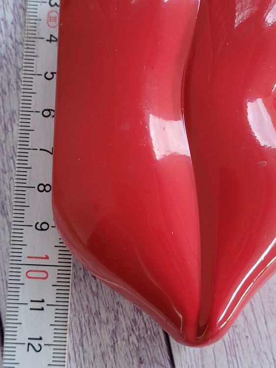 ⭐Vintage RED LIPS Flachmann/Dekoration Edelstahl 80er⭐ | Kaufen auf Ricardo