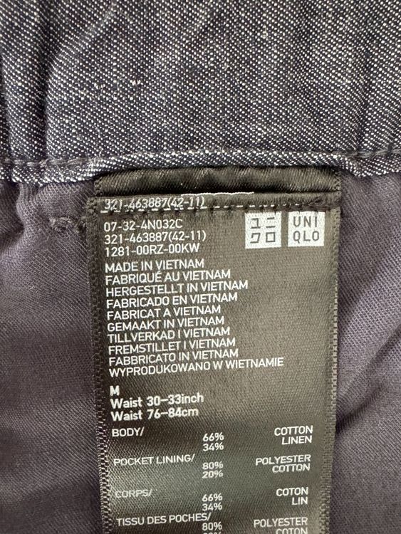 UNIQLO Short en lin/coton homme à l'état neuf M (Neuf (Voir description ...