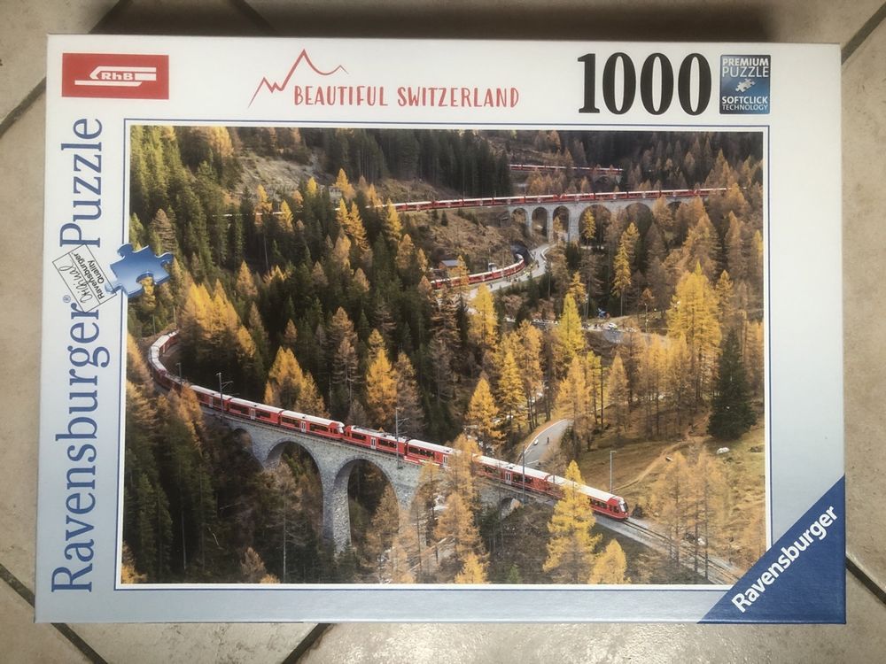 Ravensburger Puzzle 1000 Teile RhB Weltrekord (Gebraucht) in Schwanden Sigrisw für CHF 21 – mit ...