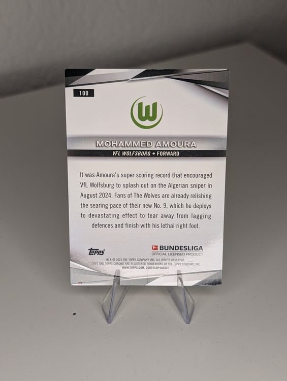 Topps Chrome Amoura VFL Wolfsburg RC /99 Bundesliga! (Neu (gemäss ...