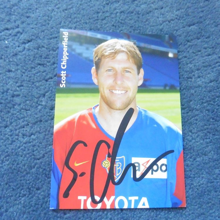 FC-Basel,Foto,original Unterschrift,Scott Chipperfield | Kaufen auf Ricardo
