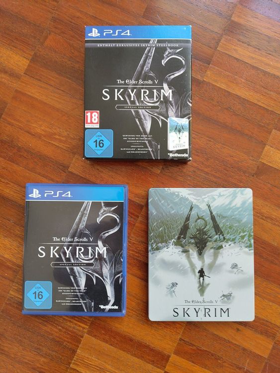 The Elder Scrolls V Skyrim Special Edition (PS4) (Steelbook) (Gebraucht ...
