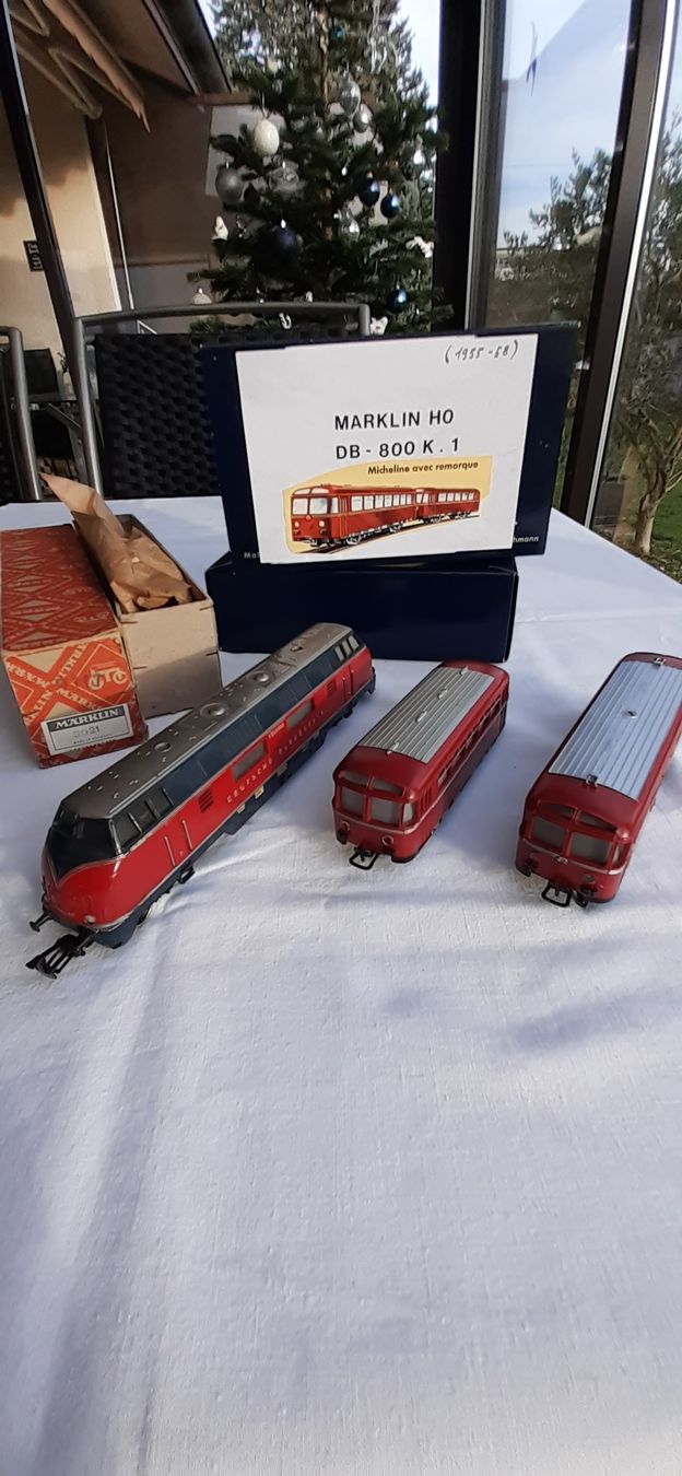 Locos Märklin, 3021, + DB-800 K.1 AC (D'occasion) à plan-les-ouates ...