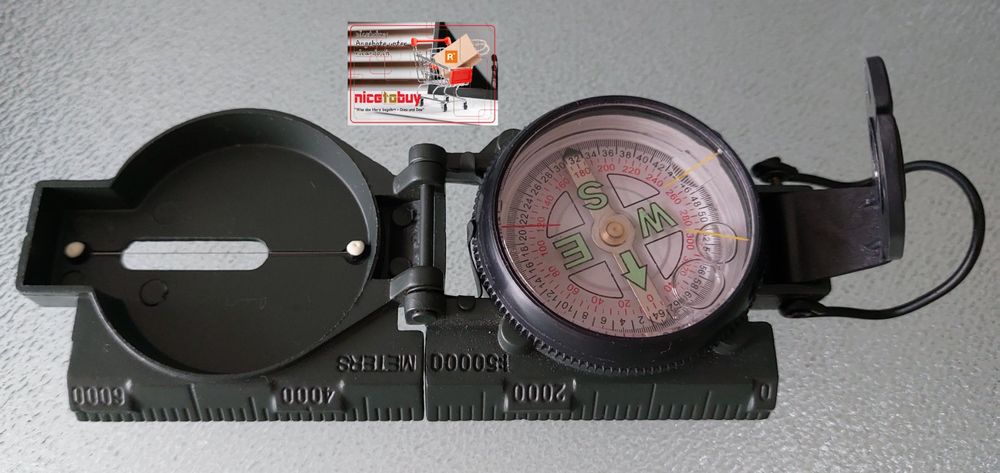 Militär Kompass mit Visier und Lineal (Neu und originalverpackt) in ...