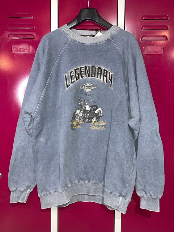 VINTAGE LEGENDARY HARLEY DAVIDSON CREWNECK SWEATSHIRT SZ:XXL (Gebraucht ...