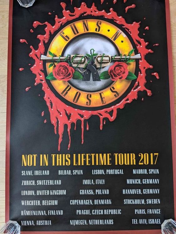 Guns n Roses Tour Poster 2017 - Selbstabholung 8004 | Kaufen auf Ricardo