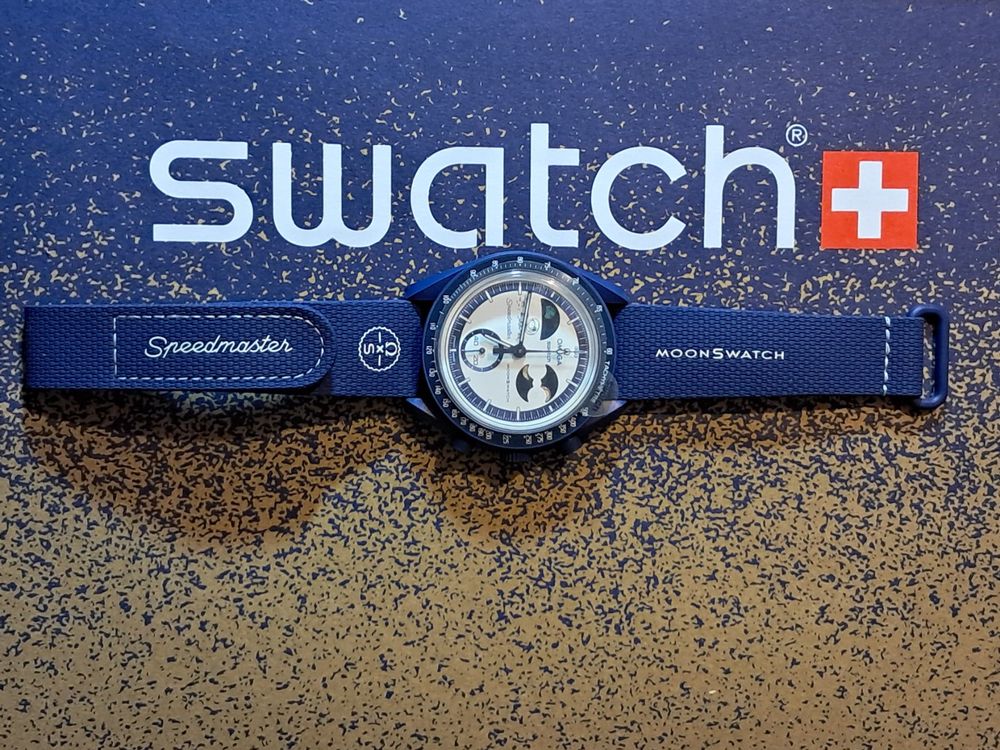 Swatch x Omega Mission to Earthphase Moonshine Gold Hunter M (Neu und ...