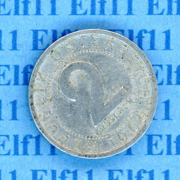 ATS___0.02 1965 ss-vz 2 Groschen (Gebraucht) in Widnau für CHF 2 – mit Lieferung auf Ricardo kaufen