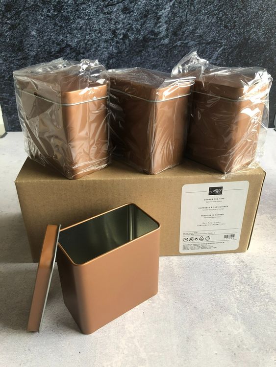 Teedosen in Kupfer - Stampin Up A (Neu und originalverpackt) in ...