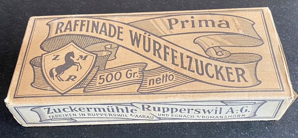 ZUCKERMÜHLE RUPPERSWIL ALTE PACKUNG II. WELTKRIEG GUERRE (Gebraucht) in ...