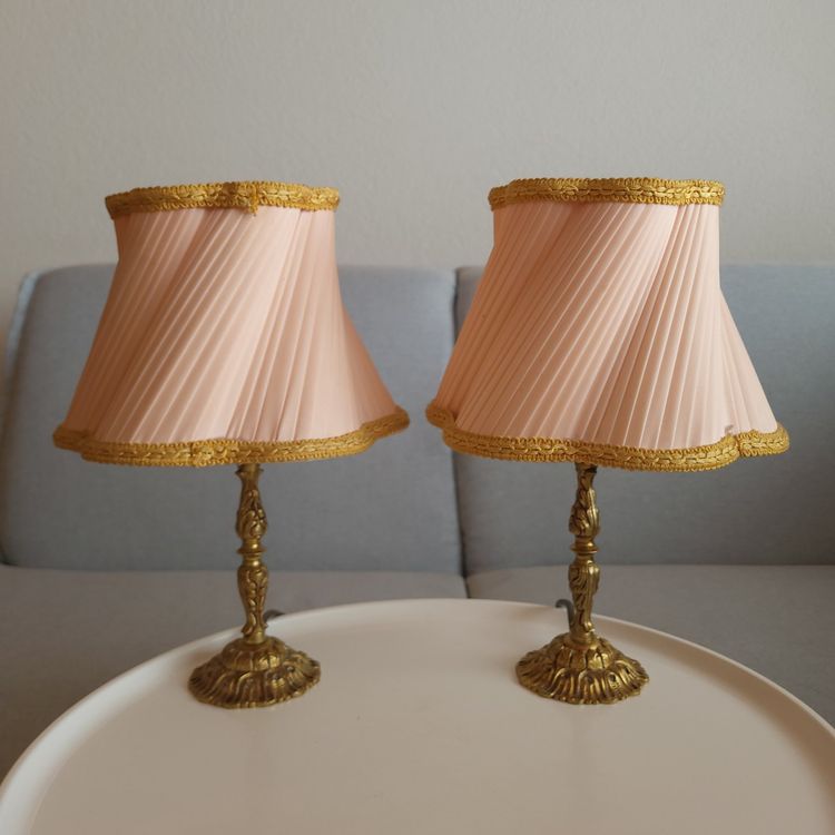 60er Jahren / England " Brama " 2 Bronzelampen im Barockstil (Gebraucht ...