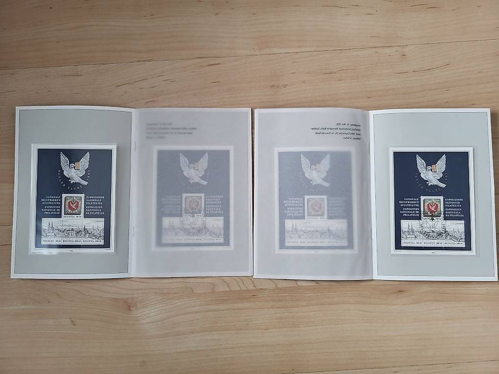 Nationale Briefmarkenaustellung Basler Taube 1995 (2x) (Gebraucht) in Muttenz für CHF 7 – mit ...