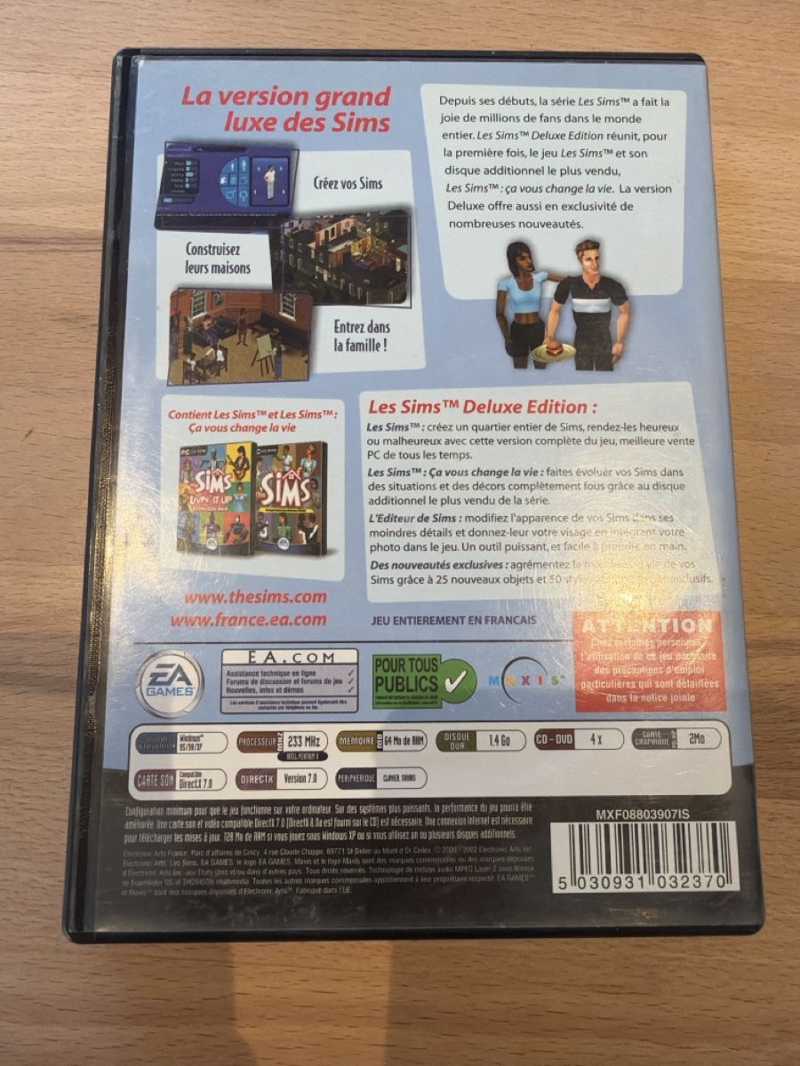 Les Sims - Edition Deluxe - Jeu PC CD-ROM (D'occasion) à Conthey pour ...