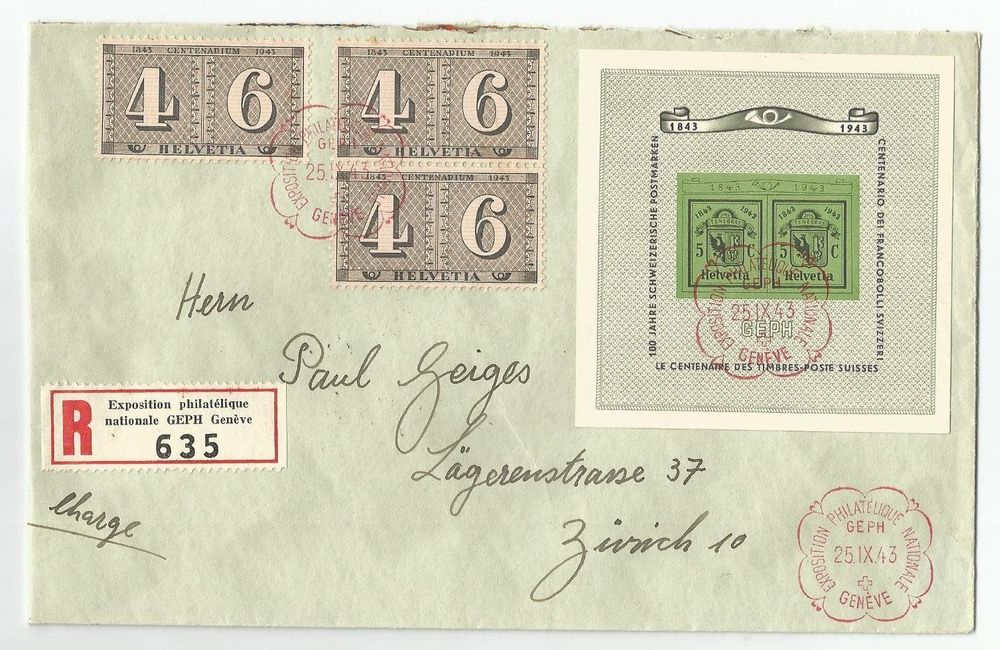 ** GENFER BLOCK W18 - JAHR 1943 ** (Gebraucht) in Heimenschwand für CHF 20 – mit Lieferung auf ...