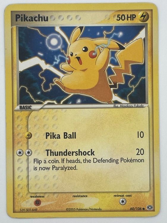 Pikachu 60/106 Pokémon EX Emerald | Kaufen auf Ricardo