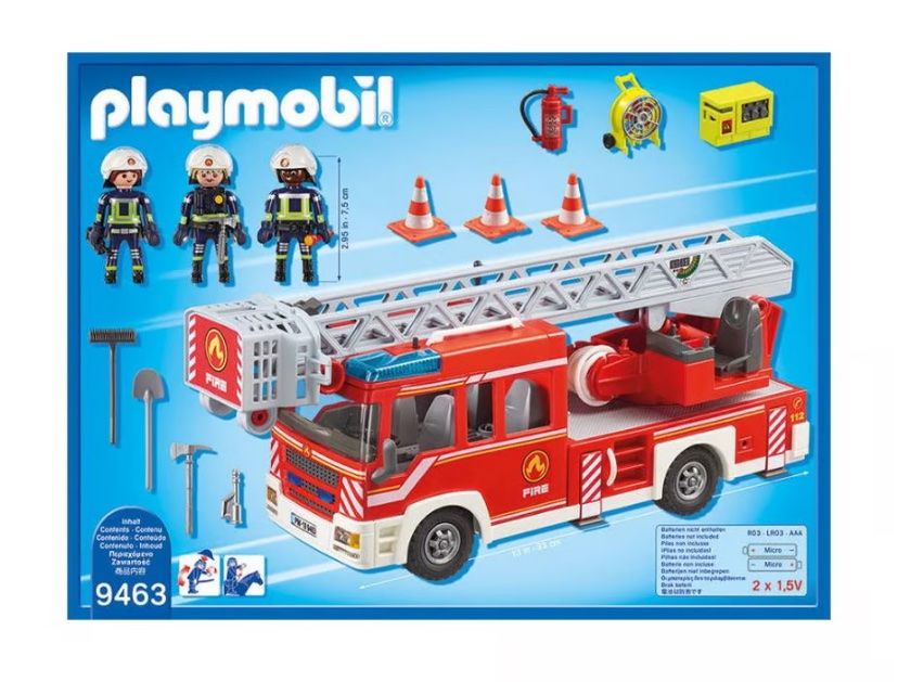 Playmobil Feuerwehr LKW Truck Löschzug Kranwagen mit Leiter | Kaufen ...