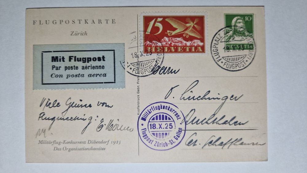 Schweizer Flugpost (Gebraucht) in Dallenwil für CHF 3 – mit Lieferung auf Ricardo kaufen