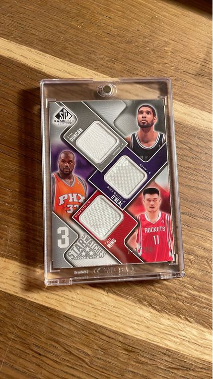 Shaquille O'Neal, Yao Ming, Tim Duncan Jersey Card (Gebraucht) in ...