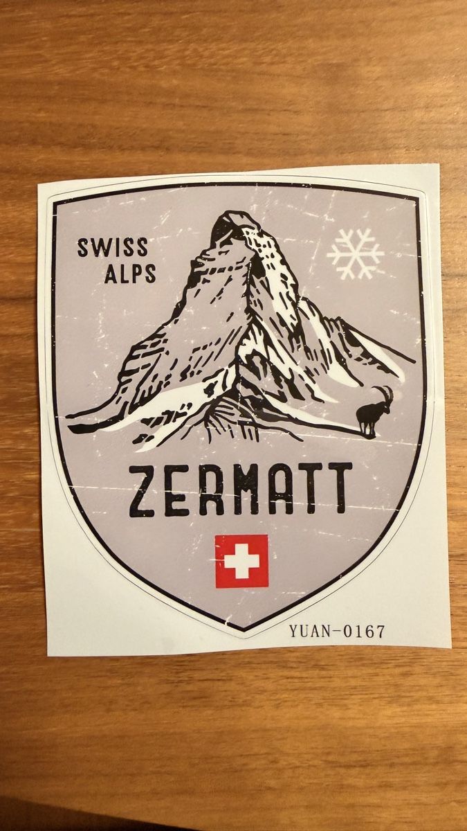 Zermatt Berg Schweizer Emblem Vinyl-Aufkleber für Auto-Stoßs (Neu und ...