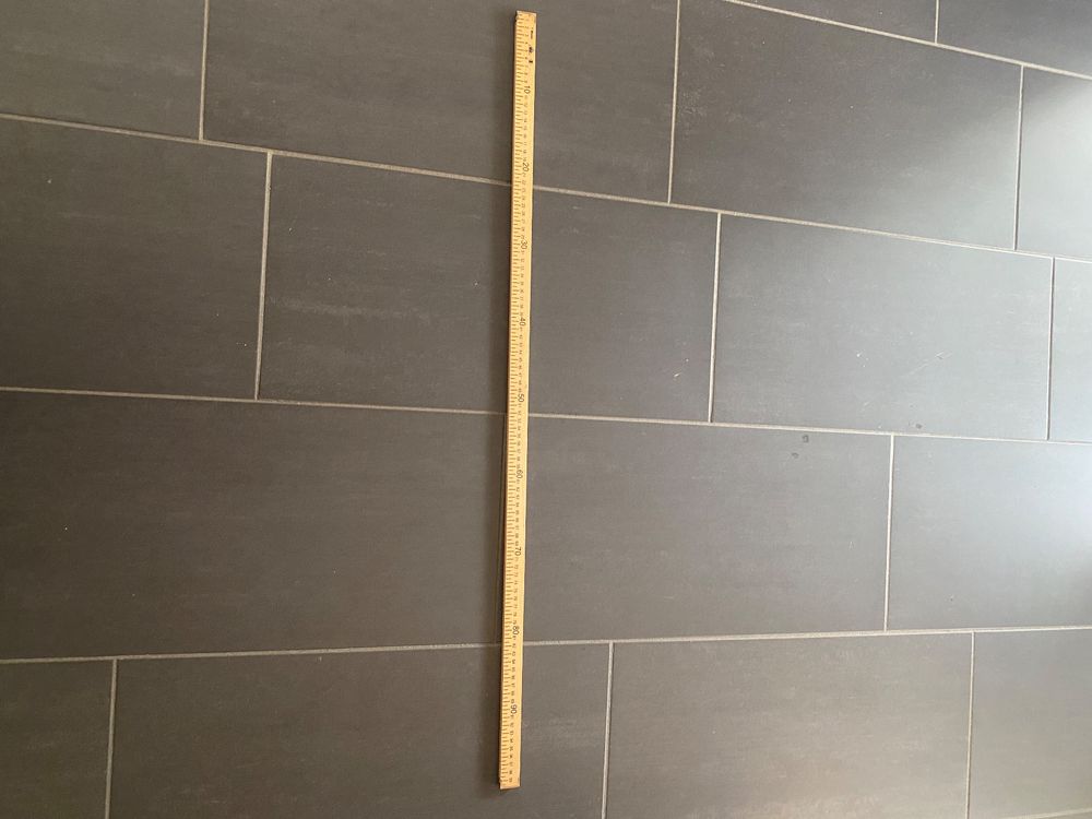 Holzmassstab 1 Meter, Lineal, Metermass, Zollstock, geeicht (Gebraucht ...