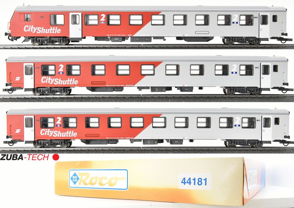 Roco 44781 3tlg Wendezug "City-Shuttle" Der ÖBB, H0 GS OVP (Gebraucht ...