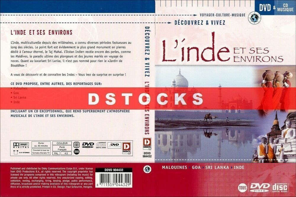 L'Inde Malouines Goa Sri Lanka DVD + CD (Neu und originalverpackt) in ...