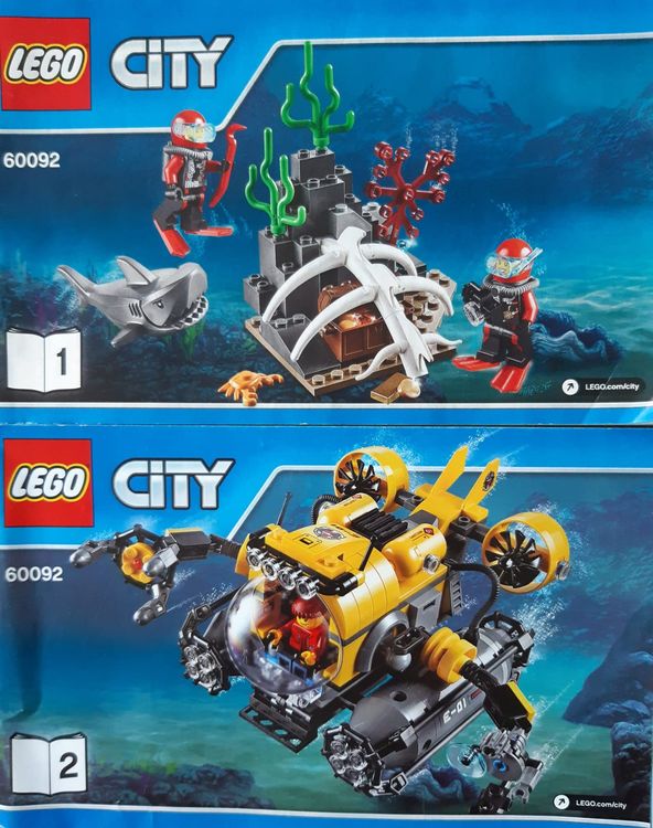 Lego City 60092 Deep Sea Submarine (2teilig) komplett | Kaufen auf Ricardo