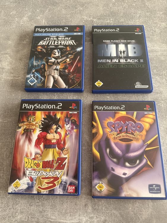 PS2 Spiele-Bundle: Star Wars, Spyro, Dragonball,MIB (Gebraucht) in ...