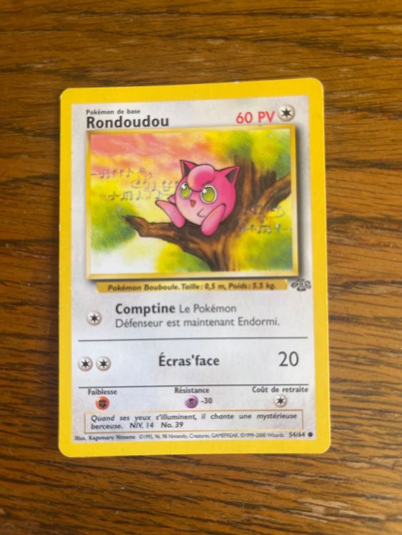 Carte Pokemon Rondoudou - Wizards Jungle - FR | Kaufen auf Ricardo