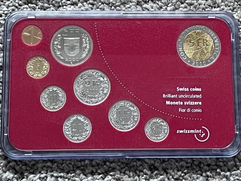 Schweizer Münzsatz 2000, 150 Jahre Schweizer Franken STGL | Kaufen auf Ricardo