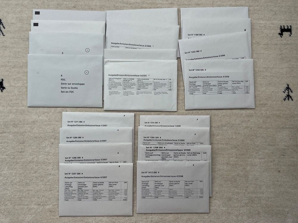 Alle FDCs Erstagsbriefe von 2004 - 2008 aus Abo ab 1.- (Neu und ...